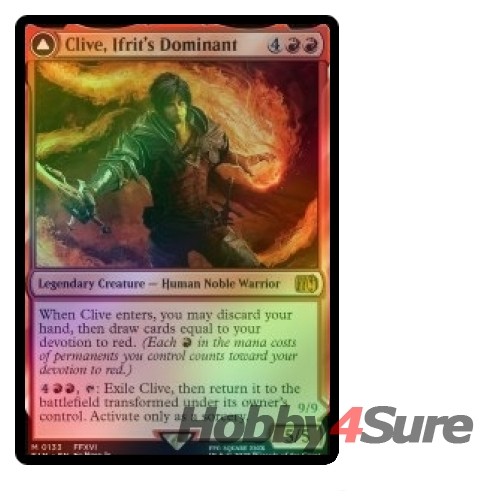 Foil Clive, Ifrit's Dominant M/NM Magic: The Gathering MTG Final ...