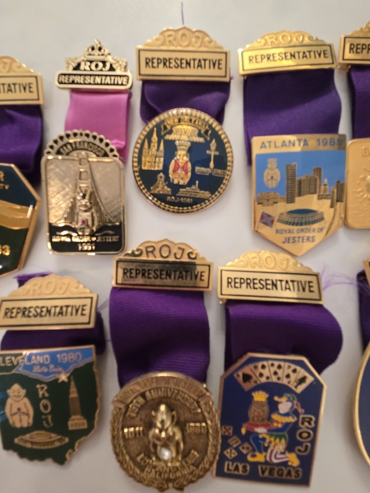 Lot of 14 Masonic ROJ Royal Order of Jesters Badges 1980s & 1990s | eBay
