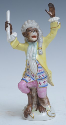 Antique Sitzendorf Porcelain Monkey Band, group of 6, circa 1910 | eBay