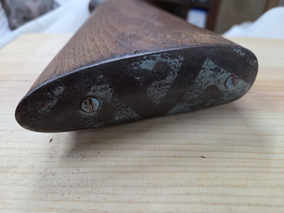 ANTIQUE HOPKINS ALLEN ARMS SHOTGUN PART STOCK WITH BUTTPLATE FOR REPAIR ...