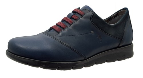 Fluchos Susan Shoes For Woman Comfort Blue Leather Soles Removable ...