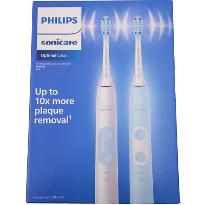 Philips Sonicare Optimal Clean Sonic Power Toothbrush Blue White. Brand ...