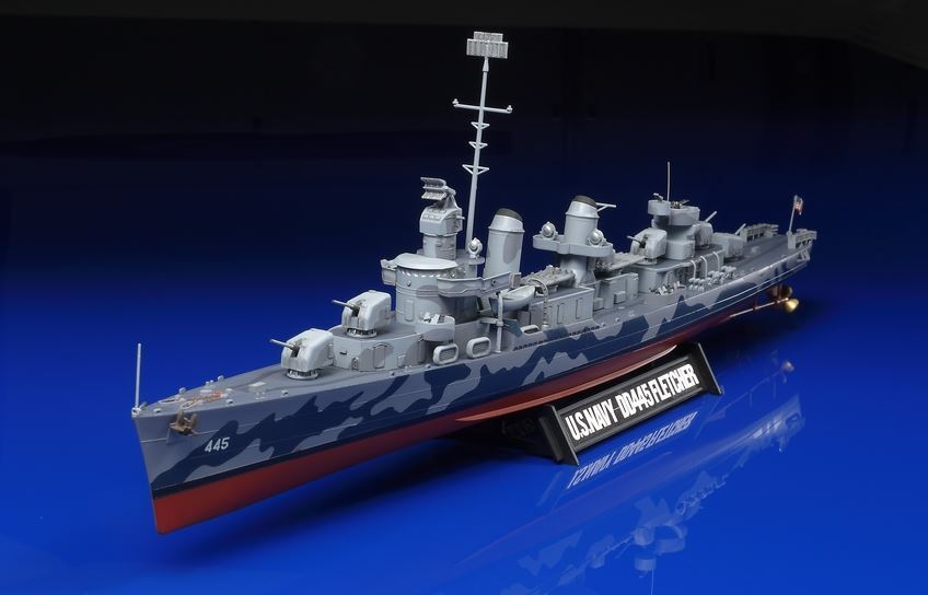 Tamiya 78012 1/350 US Navy WWII Fletcher Class Destroyer Scale Plastic ...