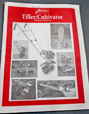 Owner Manuals for a Mantis Tiller/Cultivator | eBay