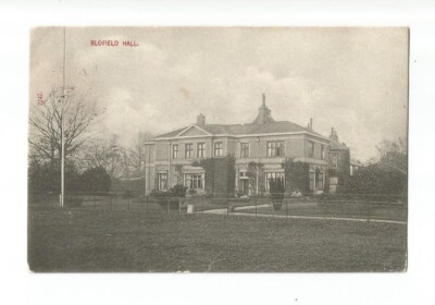 BLOFIELD - HALL - OLD 1908 POSTMARK POSTCARD - NORFOLK | eBay