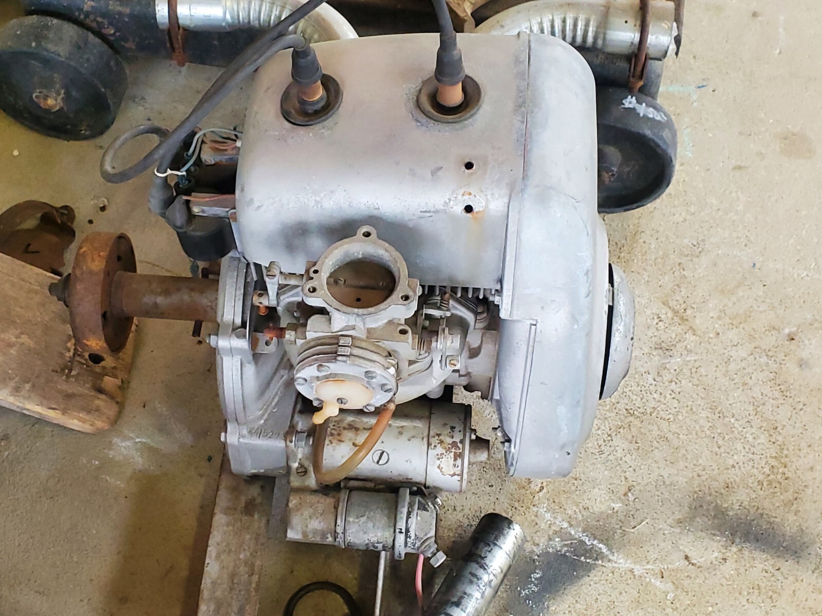 1950s Llyod LS400 ENGINE 400cc 2 Stroke GAS Motor West Germany electric ...