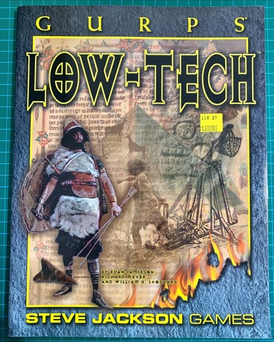 GURPS : Low Tech [ RPG Sourcebook ] Steve Jackson Games 2001 - FIRST ...