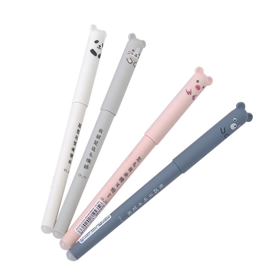 2pcs Cute Kawaii Cartoon Cat Gel Ink Pen Ballpoint 0.35mm Black Ink ...