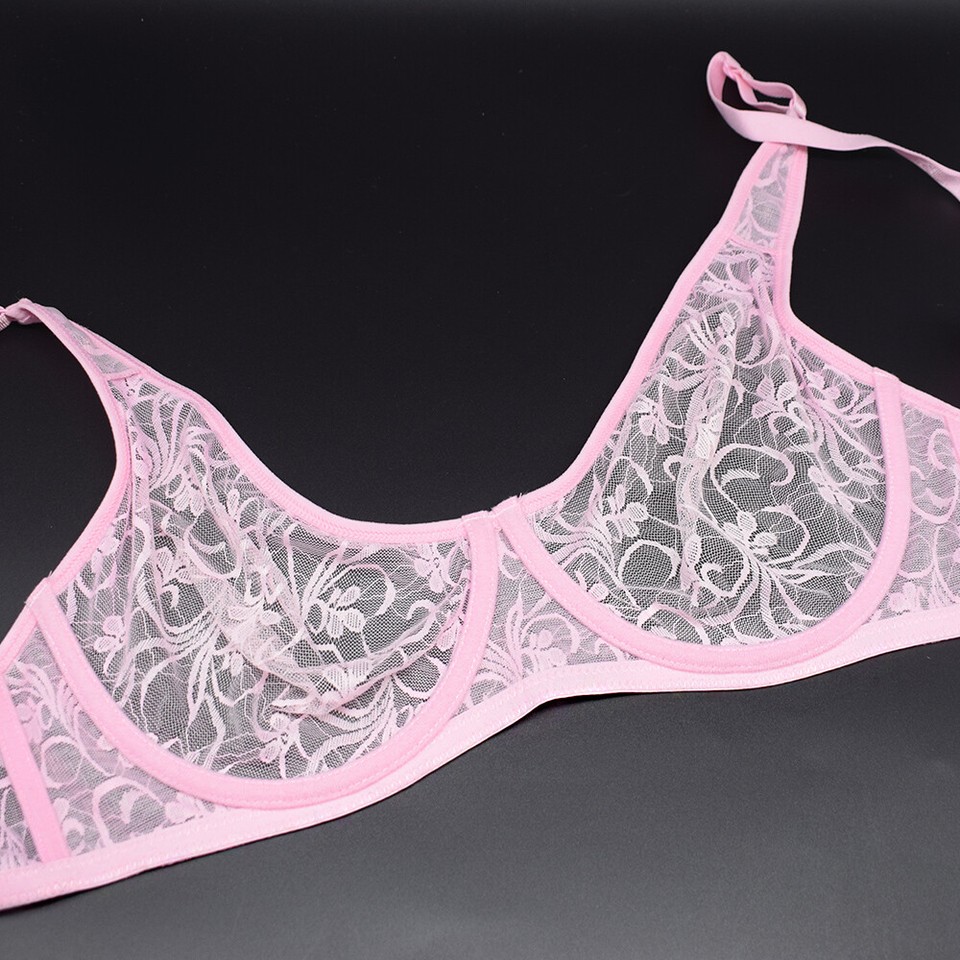 Large Band Mens Brassiere Sissy Sexy Lingerie Lace Bras Crossdresser ...