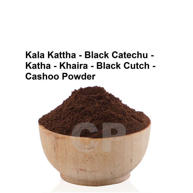 Katha Kala Black Catechu Kattha Khaira Black Cutch Cashoo Powder 250gm ...