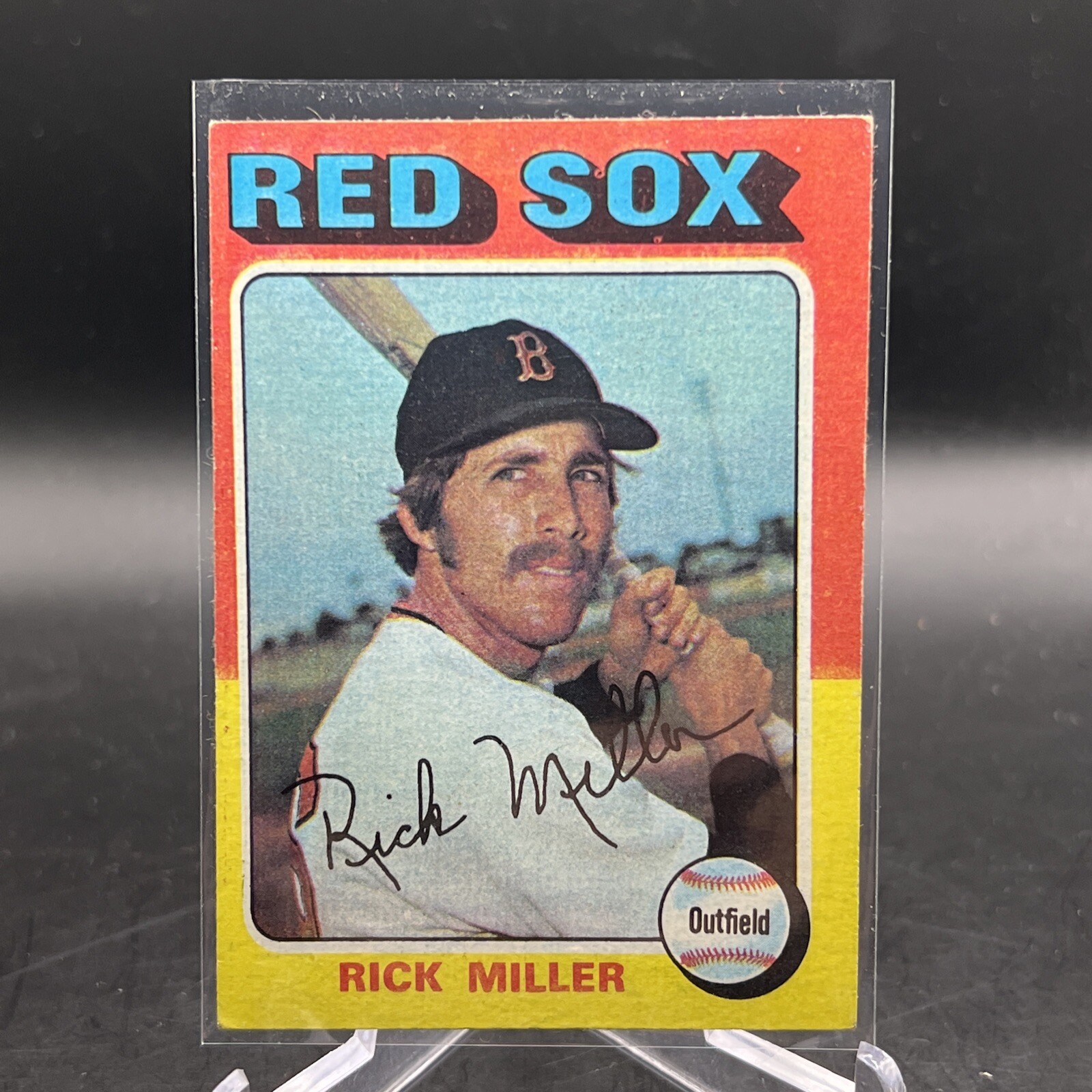 1975 Topps MINI #103 Rick Miller Boston Red Sox Vintage EX-NM | eBay