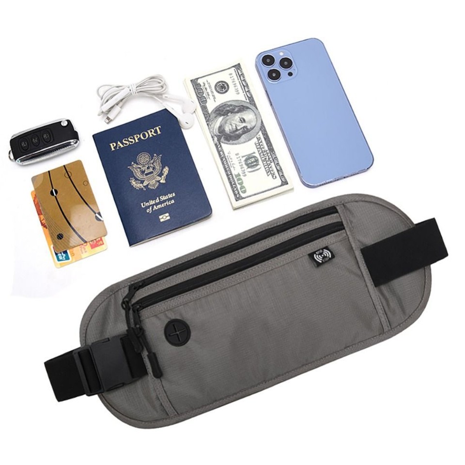 Invisible Travel Waist Pouch for Passport Money Belt Bag Hidden ...