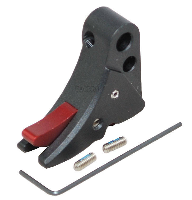 Color Anodized Aluminum Trigger Shoe + Safety For G17 G19 G22 G23 G26 ...