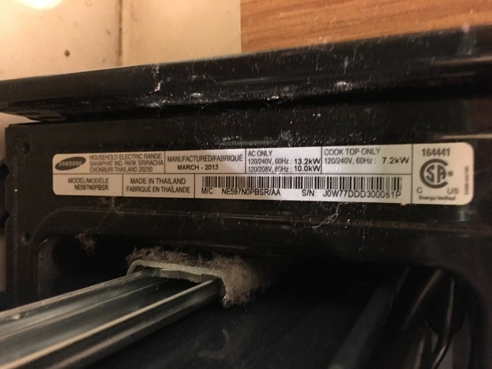 Samsung NE597N0PBSR Induction Range E-84 Error Code Repair Directions ...