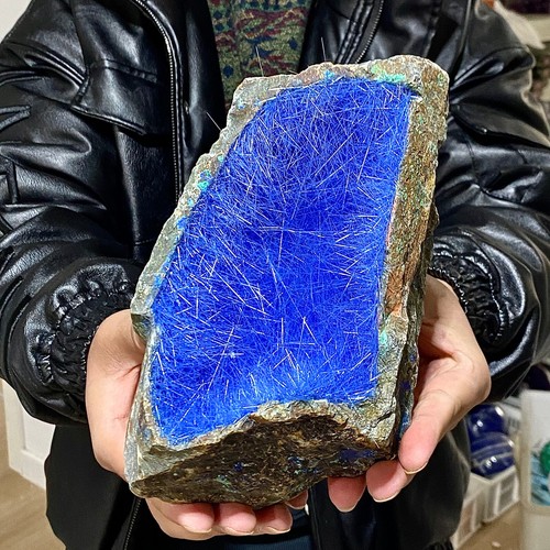 5.02LB Blue Natural Goethite Crystal Quartz Energy Ore Healing Mineral ...