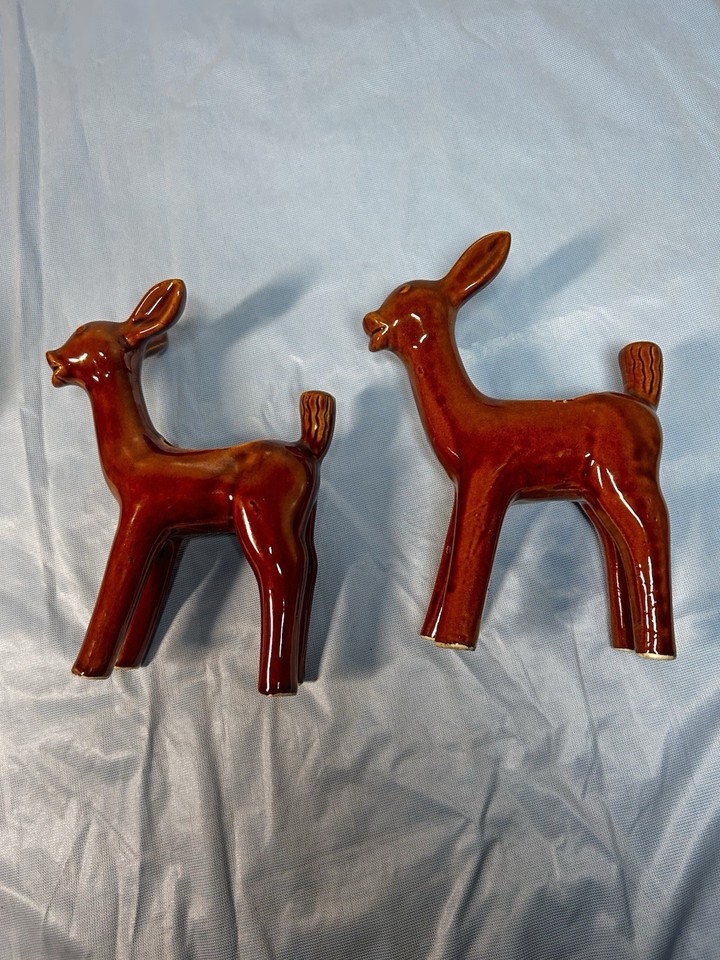 Shawne ceramic Vintage planters or deer figurines from the Shawnee ...