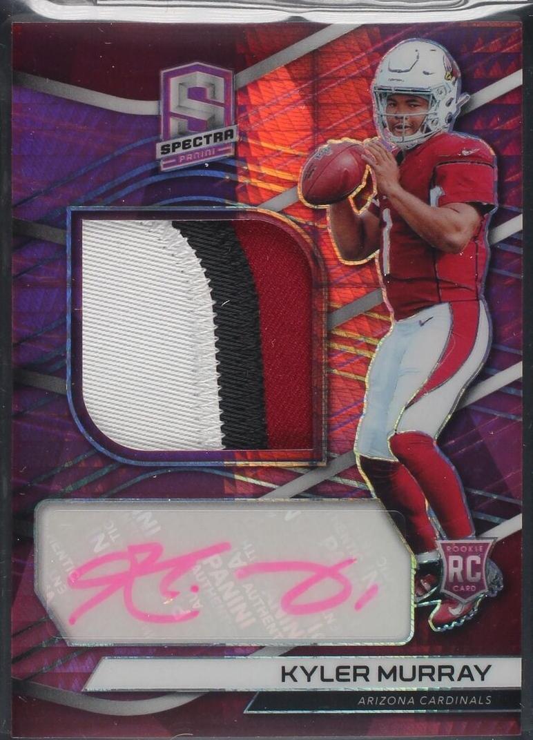 2019 Panini Spectra - Rookie Patch Autographs Kyler Murray #202 Neon ...
