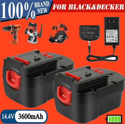 replacfor Black and Deck 3.6Ah Battery HPB14 FSB14 FS140BX A144EX A1714 ...