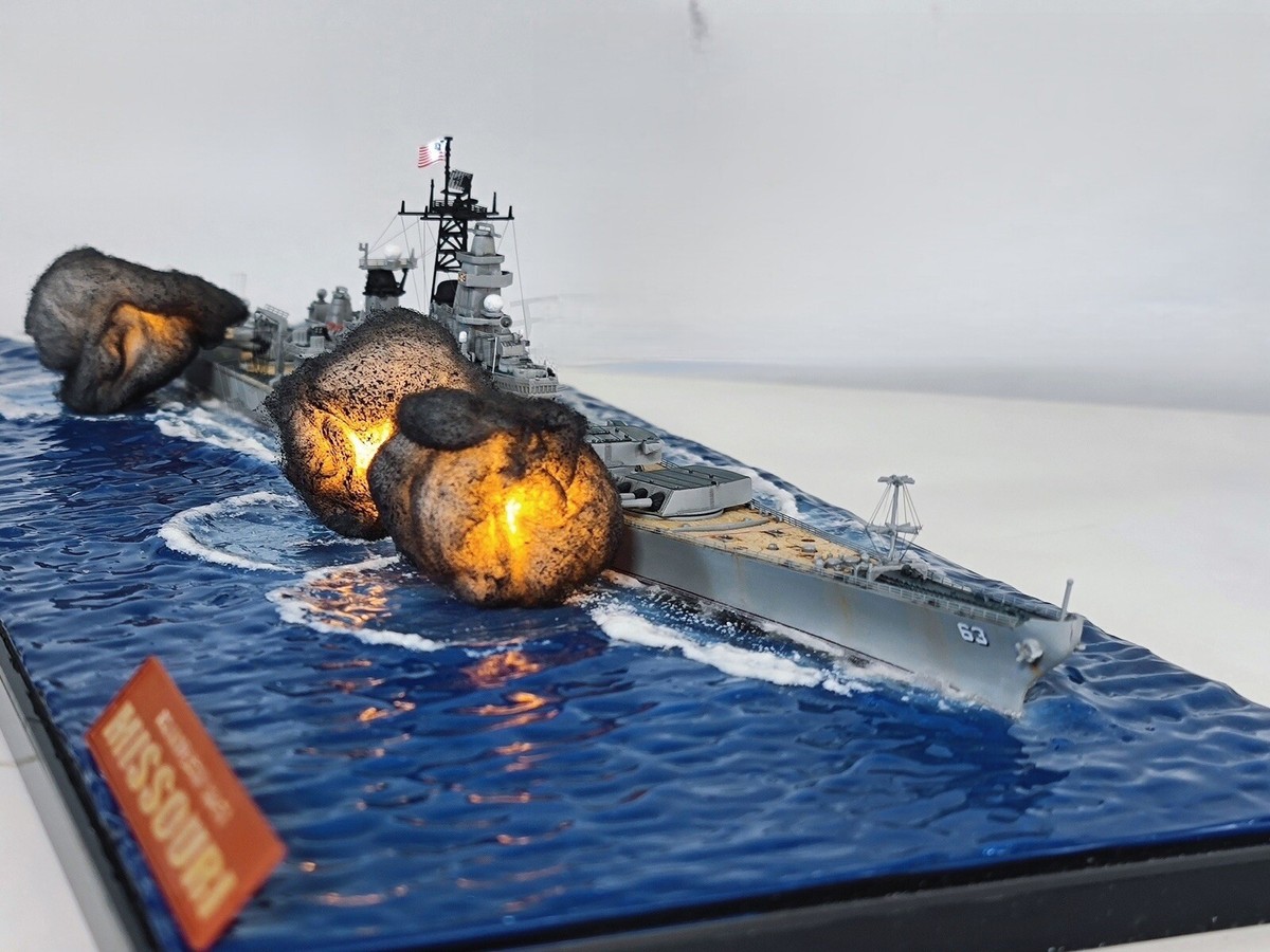 Uss Missouri 172 Scale Model Diorama Ships Wwi Wwii