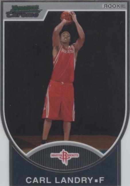 2007-08 Bowman Draft Picks & Stars - Chrome Rookie Carl Landry #123 / ...