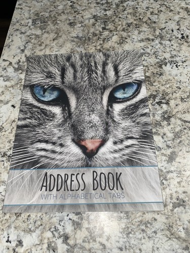 Large Print Address Book : Cat Address Book, 5. 5 X 8. 5 Inch. Ideal ...