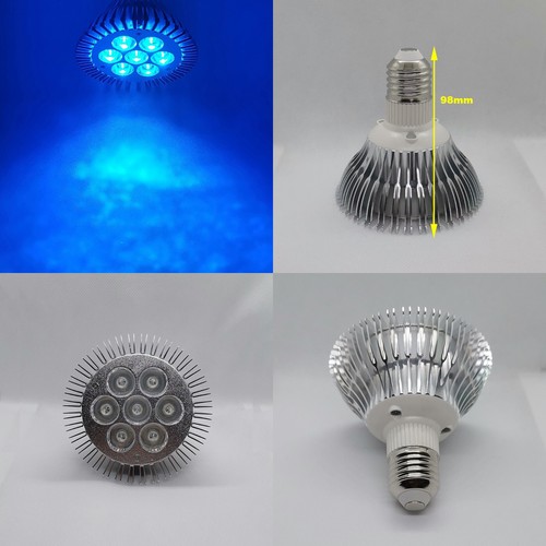 14W PAR30 Ice Blue 470nm~475nm LED Lamp Spot Light Bulb f Plant ...