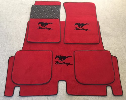 Auto Tappeto Bagagliaio Set per Ford MUSTANG Lim. Rosso Sw 64-68 ...
