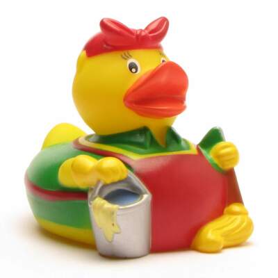 Rubber Duck Bath Duck Duck cleaning lady Rubber Ducky Rubber Duckie | eBay