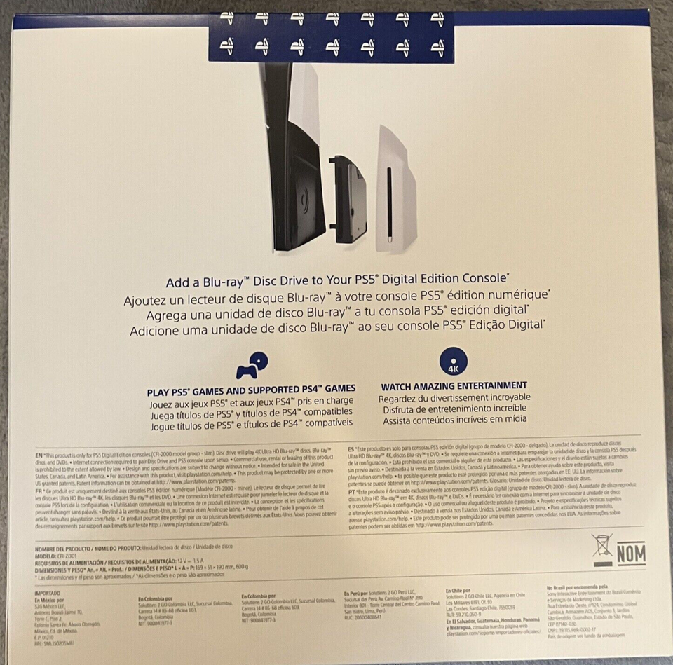 New PS5 Playstation Disc Drive For Digital Edition Slim And PS5 Pro ...