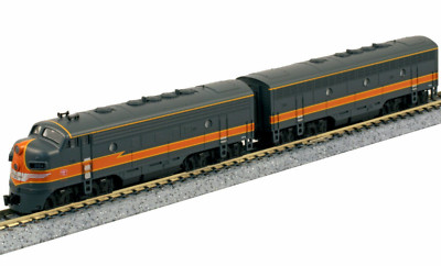 Kato N Scale ~ New ~ EMD F7 A-B Set DC ~ Both Powered ~ Milwaukee Road ...