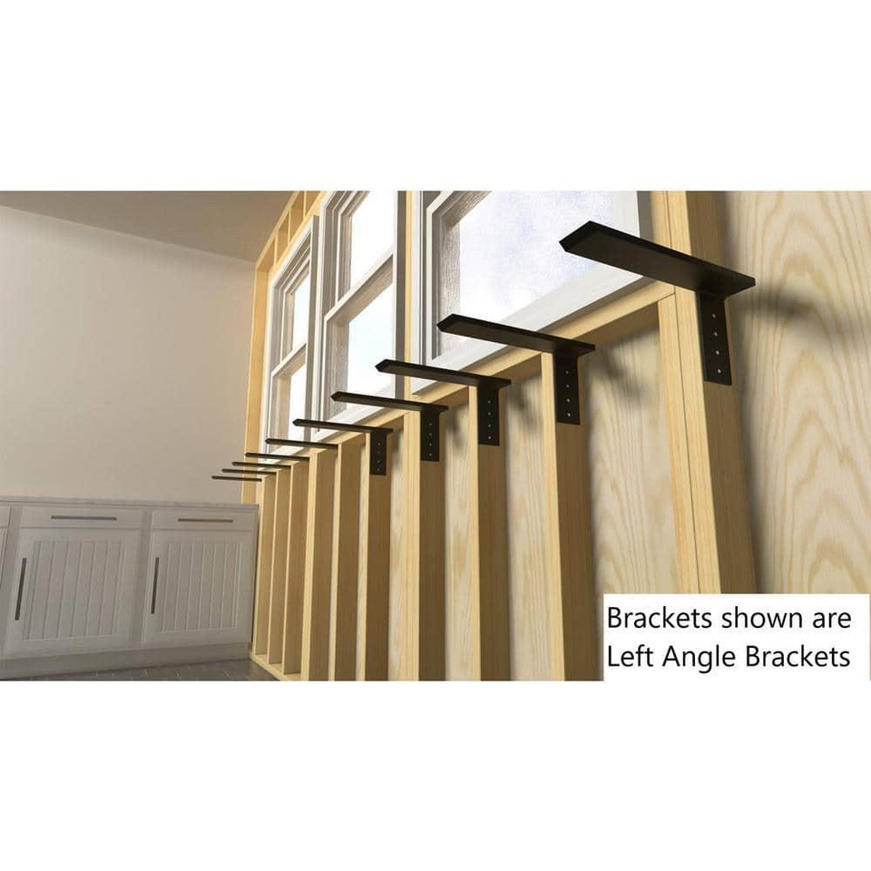 THE ORIGINAL GRANITE BRACKET Right Angled Hidden Countertop Support ...