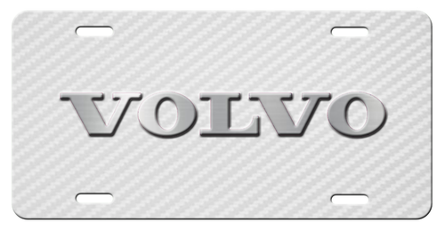 VOLVO Inspired art simulated White carbon fiber aluminum license plate ...