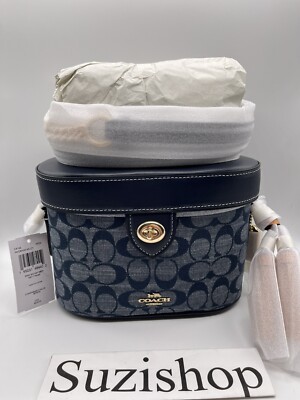 Coach Kay crossbody in signature chambray gold denim multi style C8165 ...