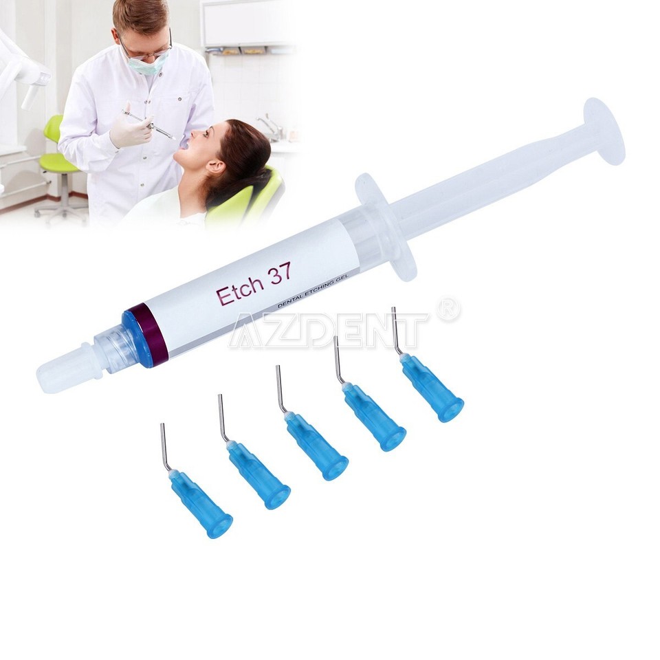 10Pcs Dental 37% Gel de Grabador de Ácido Fosfóric Compuesto F Esmalte ...