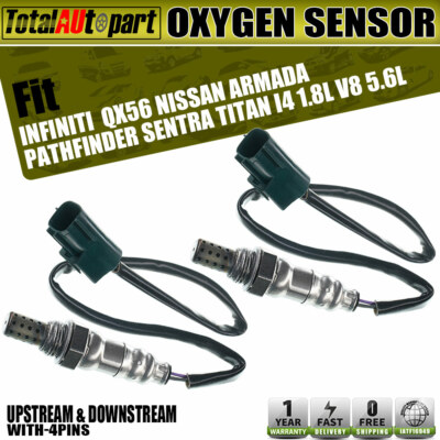 2x O2 Oxygen Sensor for Nissan Sentra 2003 Titan 2004-2015 Downstream ...