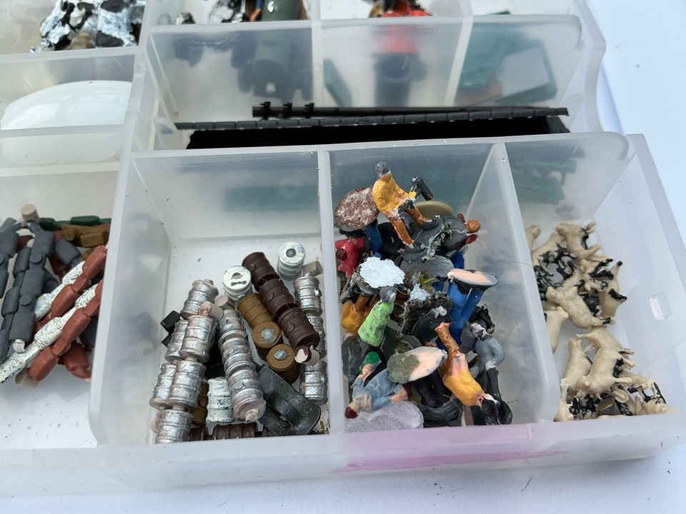 N Gauge Model Railway Basic Scenery Job Lot Hand Painted Figures Horses ...
