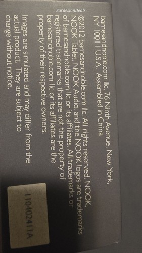 Barnes & Noble OV/HB Universal Power Kit for Nook HD & HD+ In Original ...