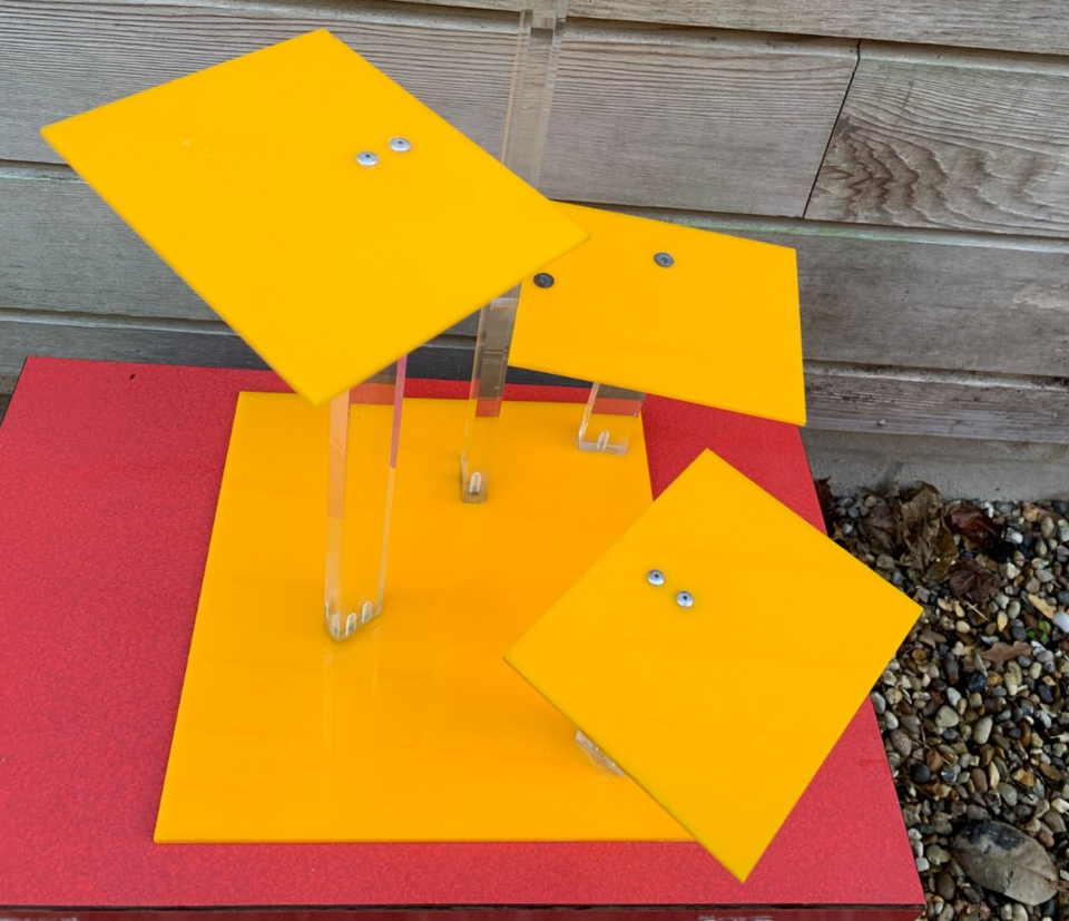 Vintage Perspex unit shelves 60s 70s display ceramic glass antique ...