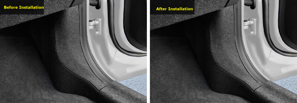 Cowl Side Cover Felt Fabric 4Pcs Usps/Ems Black for BMW X4 G02 2019 ...