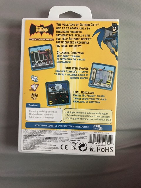 Leapster Learning Game The Batman Strength In Numbers Works With All ...