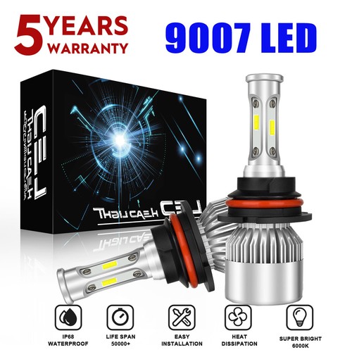 For FORD Crown Victoria 1999-2011 9007 HB5 6000K LED Headlight Bulbs Hi ...