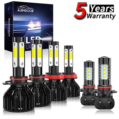 6x 9005 H11 H10 LED Headlight Bulbs Hi/Lo Beam Fog Light For Ram 5500 ...