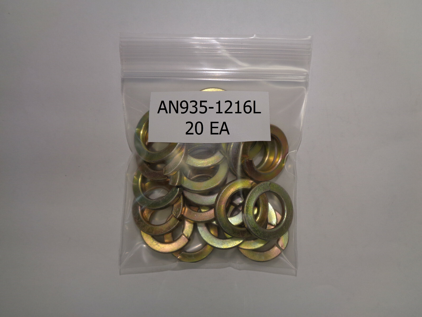 AIRCRAFT SPLIT LOCK SPRING WASHERS AN935-1216L SET OF 20 EACH NEW | eBay