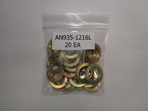 AIRCRAFT SPLIT LOCK SPRING WASHERS AN935-1216L SET OF 20 EACH NEW | eBay