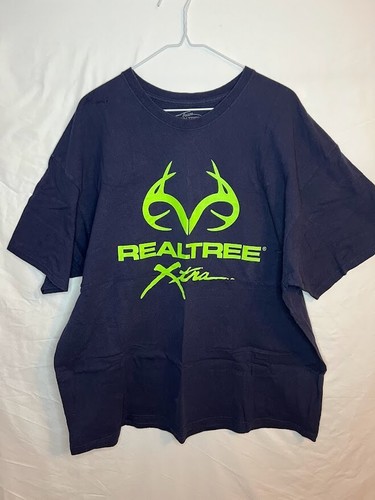 Men’s Navy Lime Green Team Realtree Short Sleeve T-Shirt Size 2xl | eBay