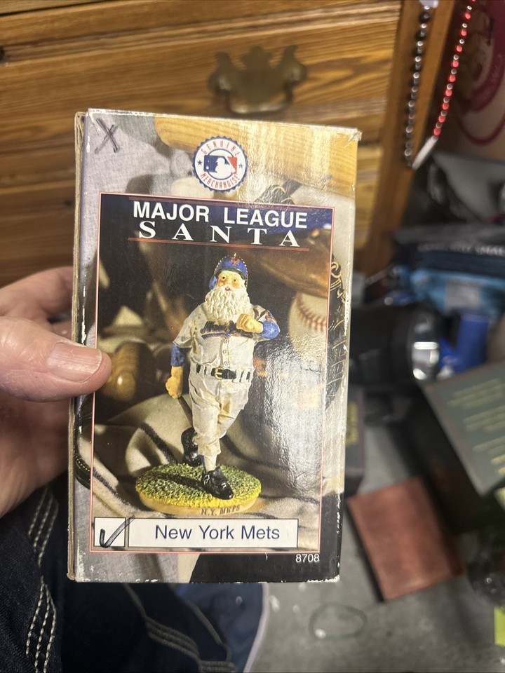 Vintage 1994 Major League Santa Claus NY Mets Figurine Christmas ...