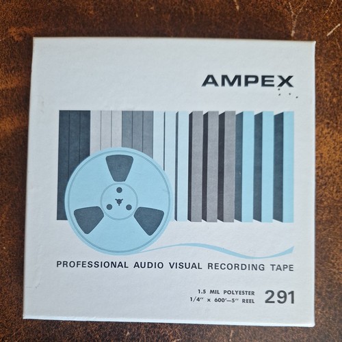 Pair of Ampex Model 291 - 1/4" 7" Reel 1200' 1.5 Mil Tape Foreign ...