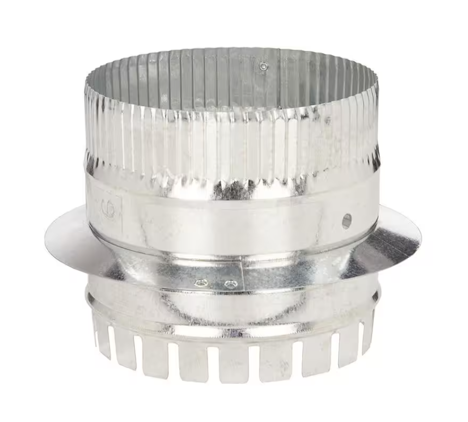 Universal 8" Galvanized Steel Starting Collar Duct Take Off Fits Most ...