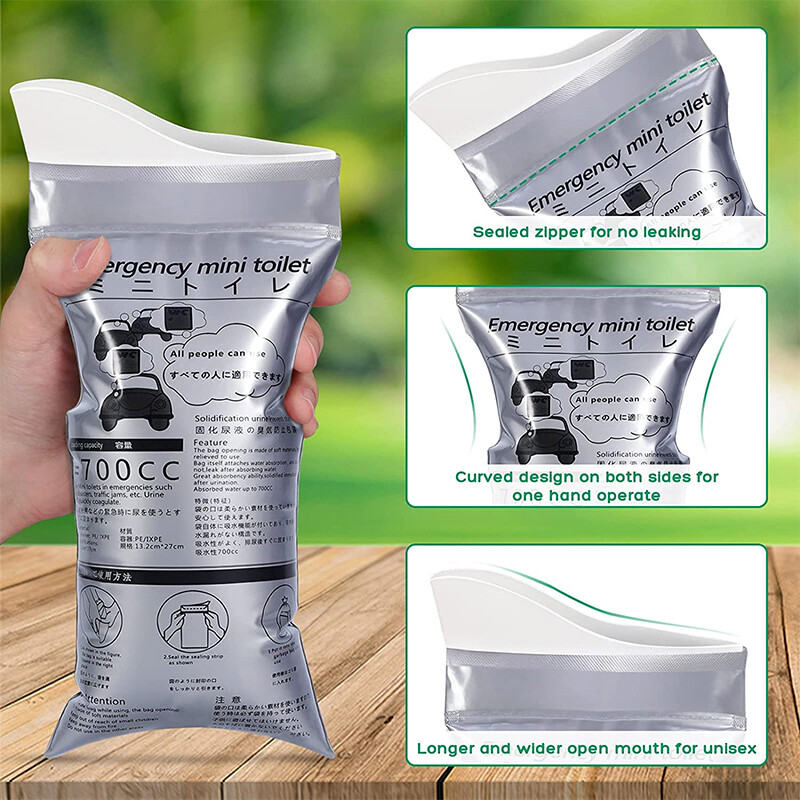 4pcs 700ml Emergency Car Urine Bag Vomit Bags Mini Toilet Mobile Toil ...