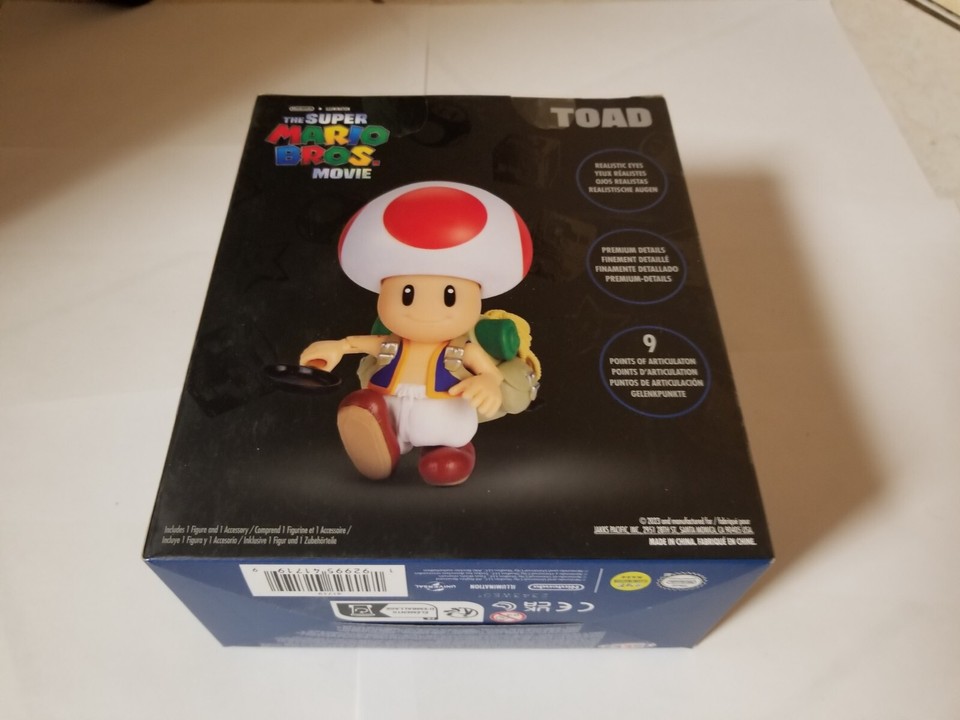Nintendo The Super Mario Bros. Movie Toad Figure with Frying Pan new ...